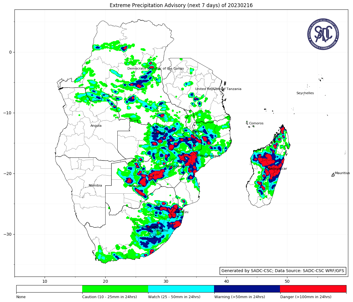 Regional Weather Climate Advisory | SADC Climate Services Centre